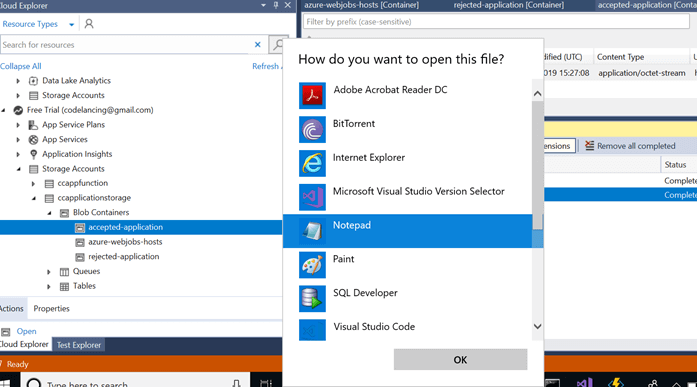 Blob Triggers And Queue Storage Trigger Azure Functions 0101
